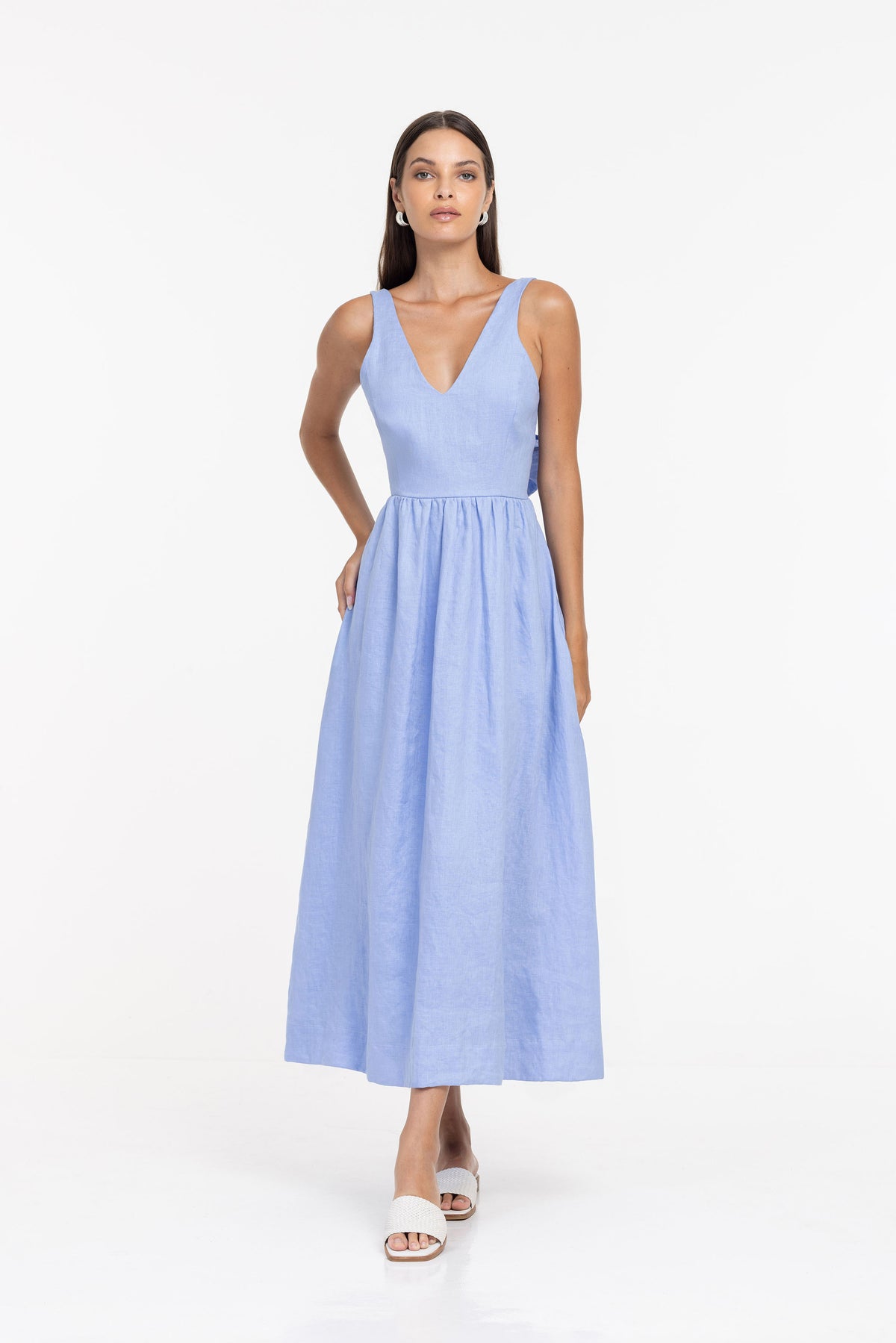 Elara Dress - Forget Me Blue