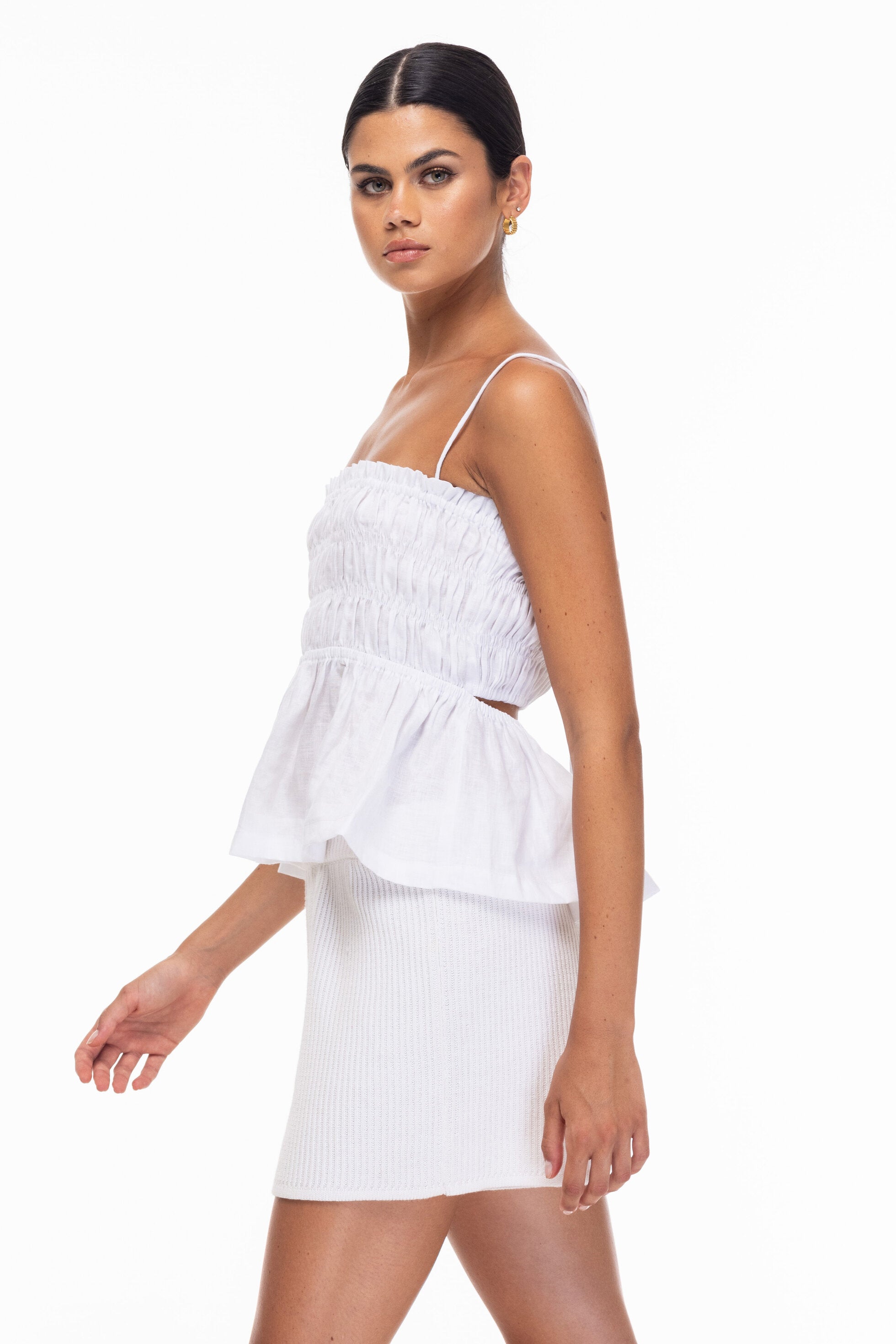 Running Through The Fields Cami - White